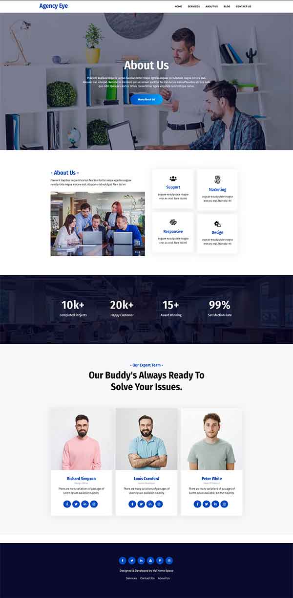 Agency Eye Pro - Wp Theme Space