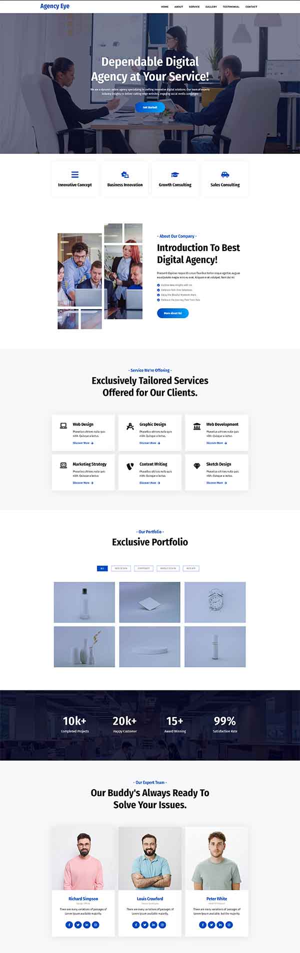 Agency Eye Pro - Wp Theme Space